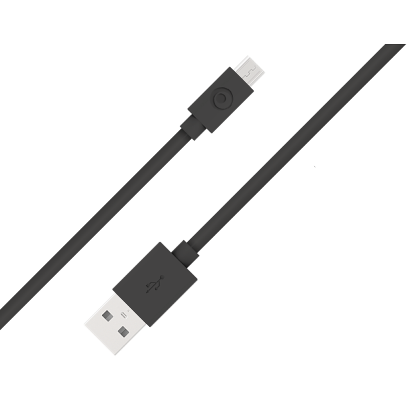 Câble USB A/micro USB 1,2m Noir - 100% Plastique recyclé Bigben