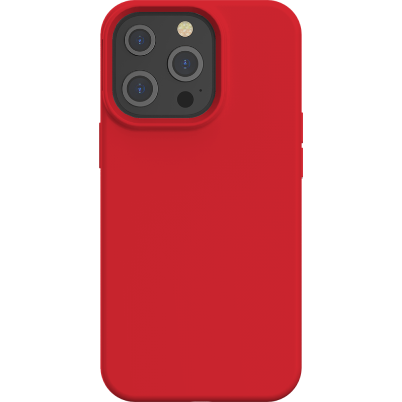 Coque Apple iPhone 13 Pro Silicone SoftTouch Rouge Bigben