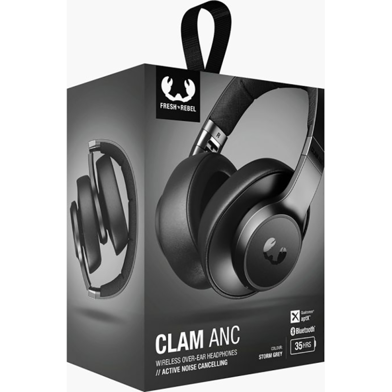 Casque Bluetooth® avec ANC CLAM Storm Grey Fresh'n Rebel